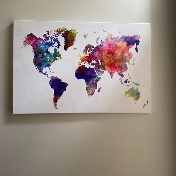 Wall Decor | A Creative World Acrylic Painting | Poshmark